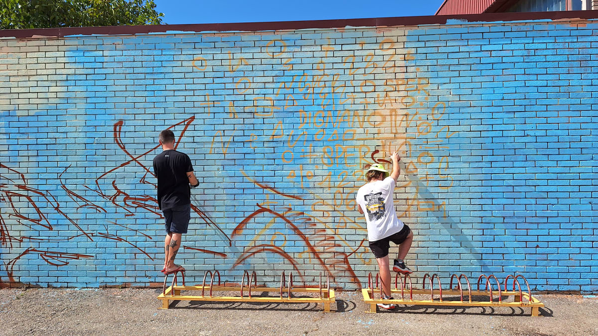 B Urban Graffiti Jam startao na zidovima Osnovne škole u Vodnjanu. 14 ...