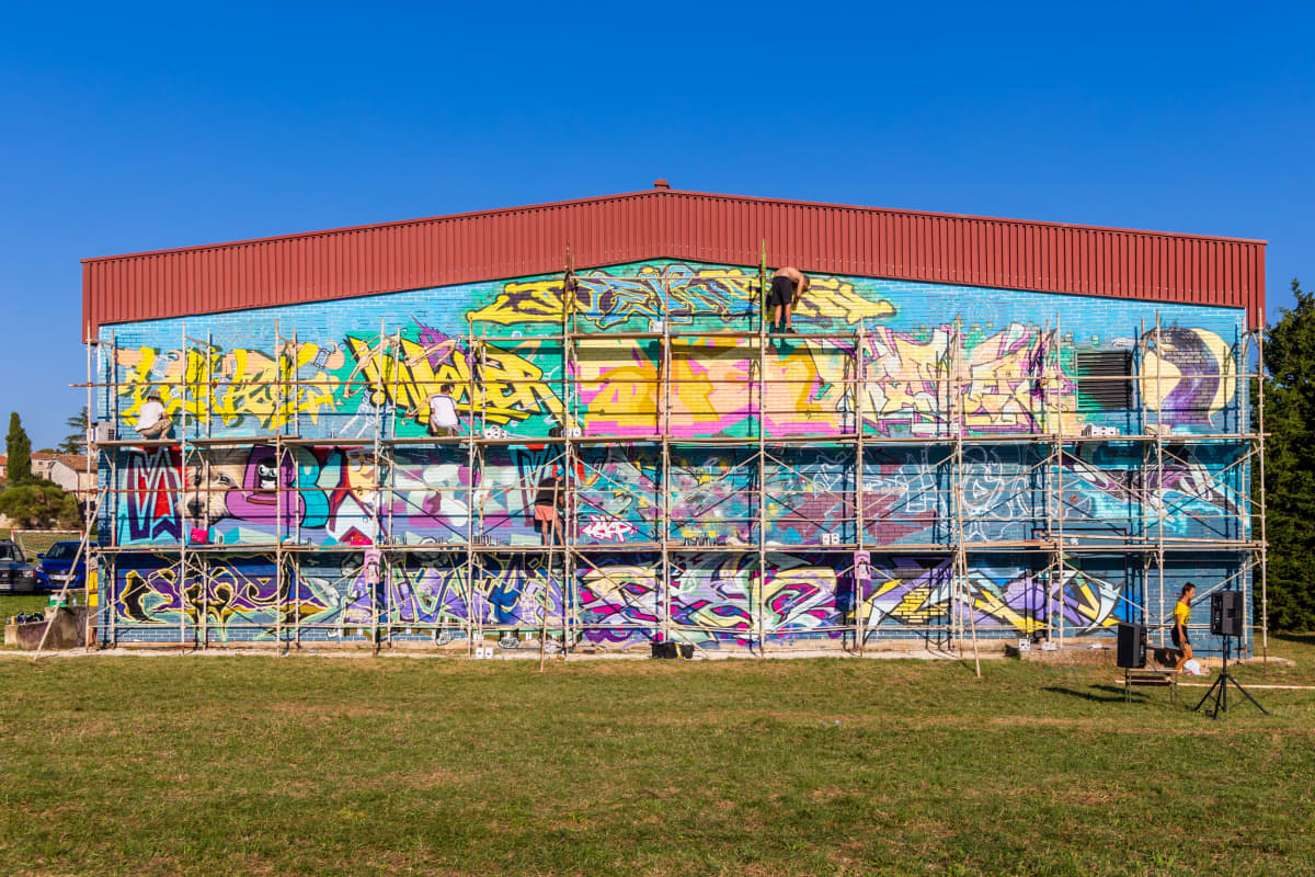 (FOTO) "B Urban Jam - Graffiti Jam" u Vodnjanu: Danas prvi dan "radnog ...