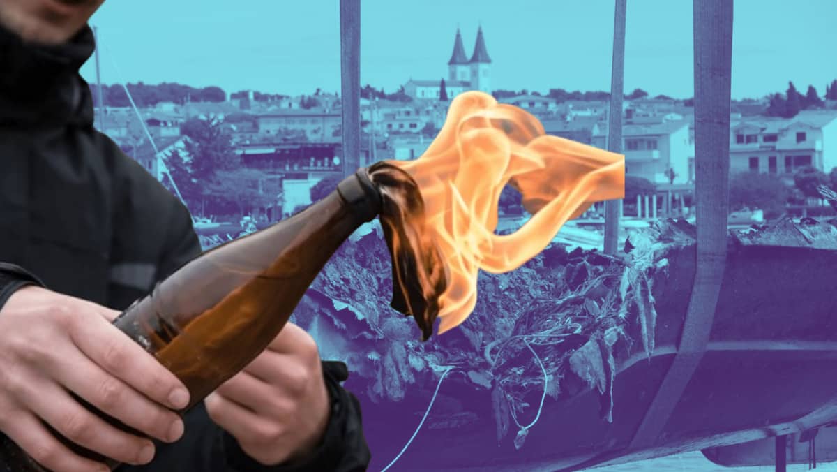 Noćni piroman. Na plovila u medulinskoj lučici bačen je "Molotovljev koktel"! - Istra24
