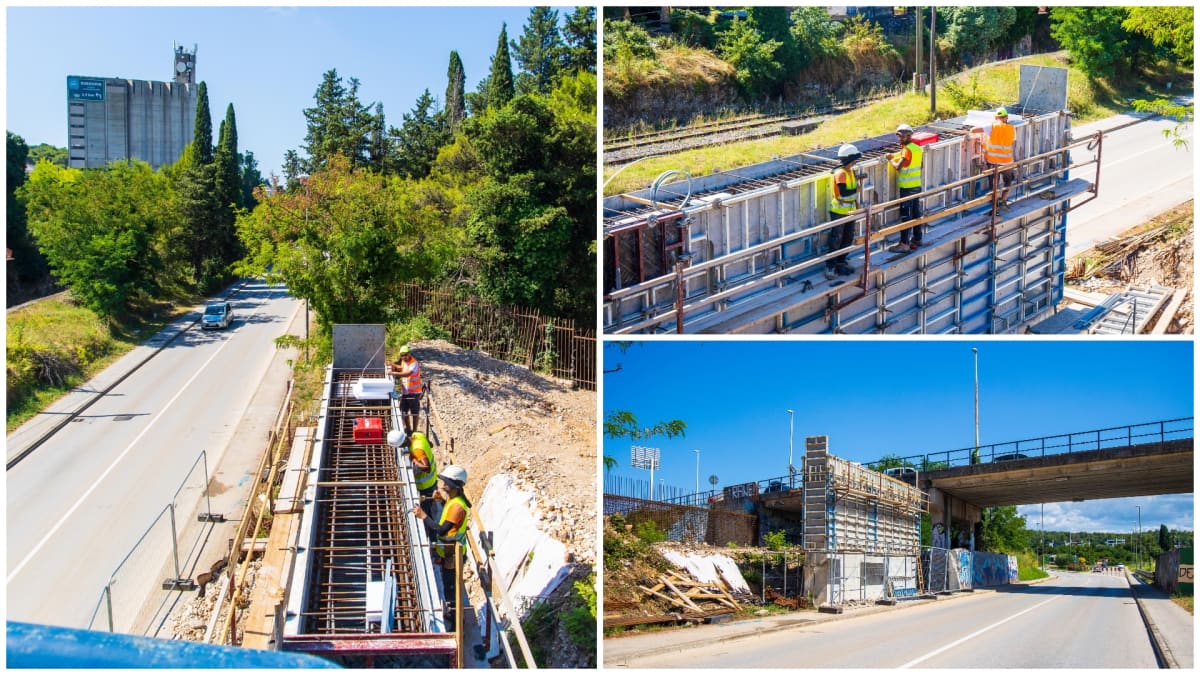 (FOTO) DOK NIČU MOSTOVI Iznad pulskog Mandrača užurbano se gradi ...
