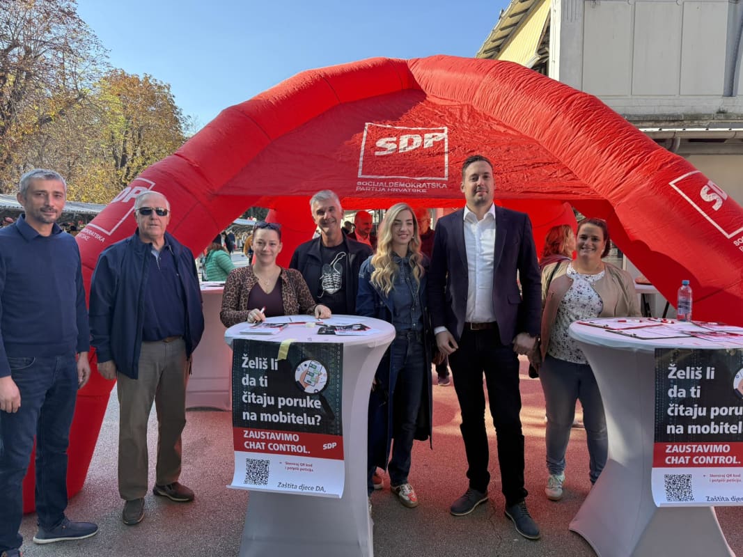 SDP pokrenuo akciju protiv Chat Controla, potpisi se prikupljali i na ...