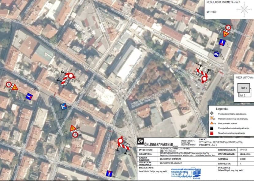PULA: Trg Republike zatvoren za promet od ponoći do 4 ujutro - Istra24